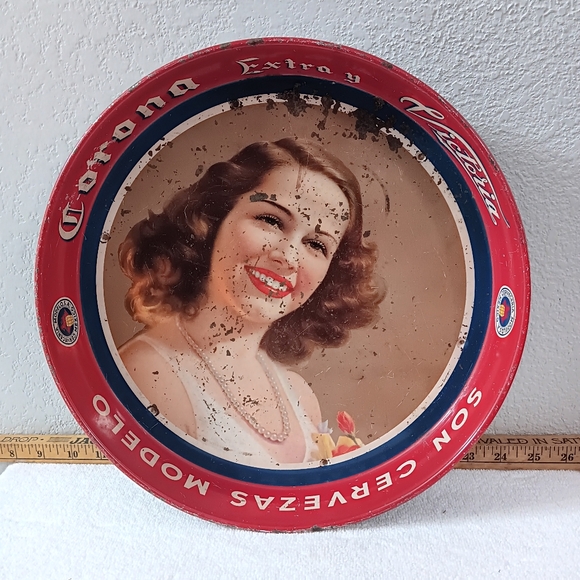 Corona | Accessories | Vintage Corona Beer Tray With Woman Portrait ...